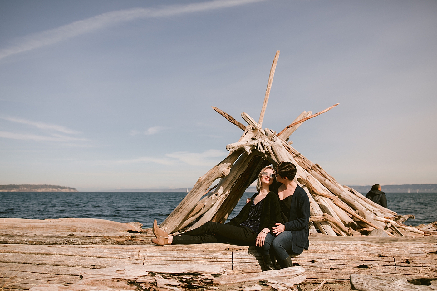 Bainbridge Island Surprise Engagement Proposal near Seattle